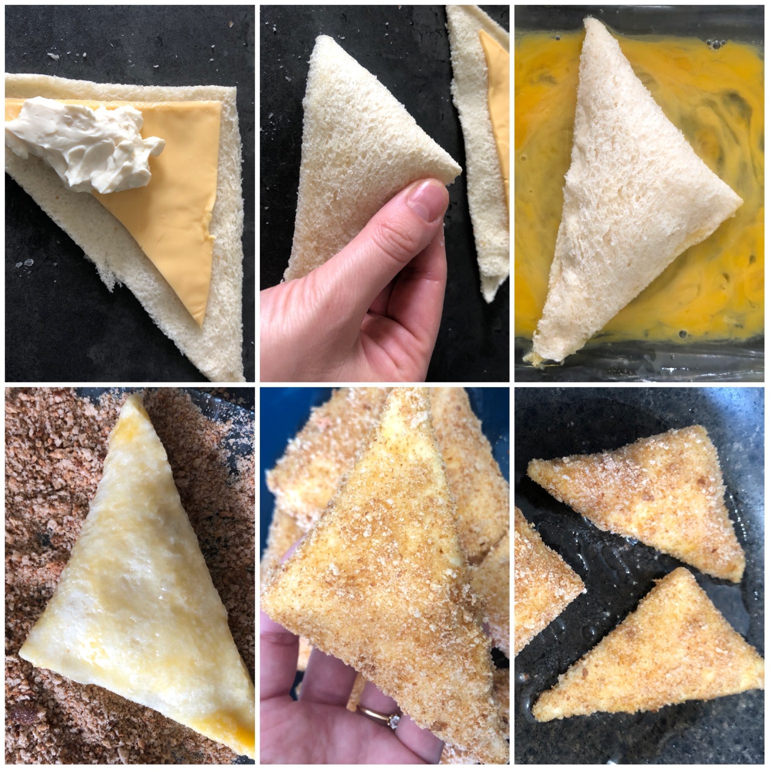 Triangles au fromage : apéritif ou plat - Mes Délicieuses Créations