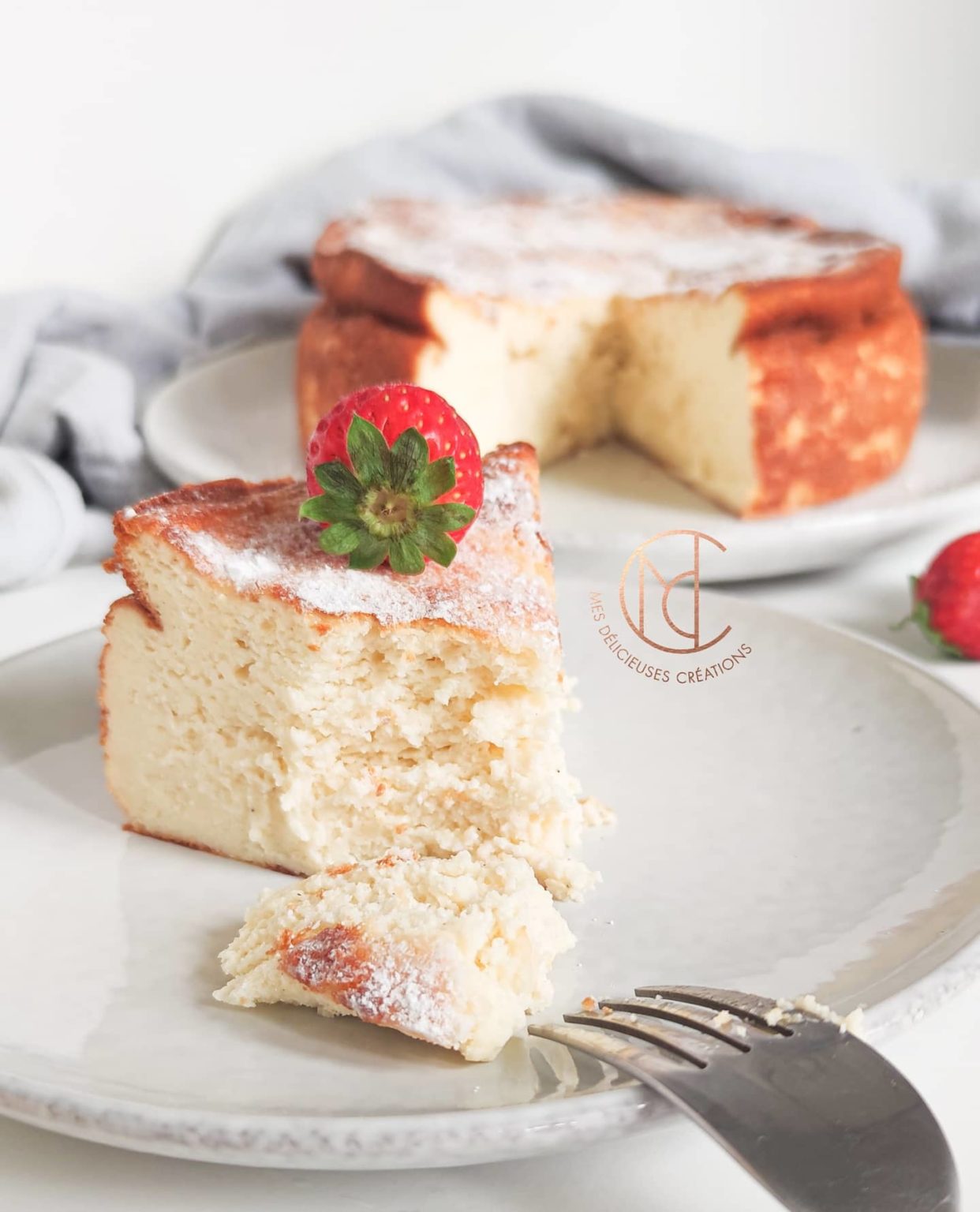 Gâteau fromage blanc mascarpone - Mes Délicieuses Créations