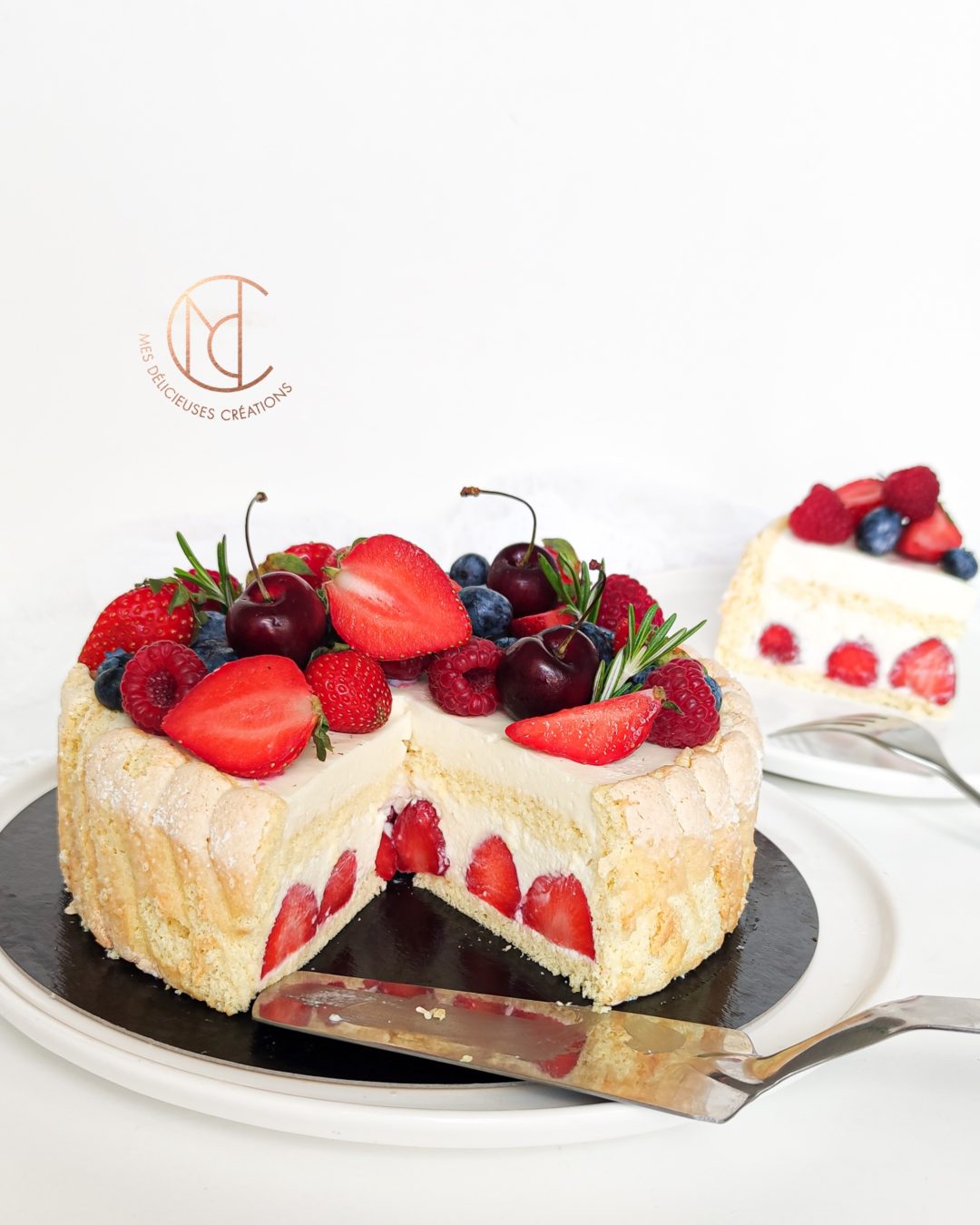 Charlotte chocolat fruits rouges - Mes Délicieuses Créations