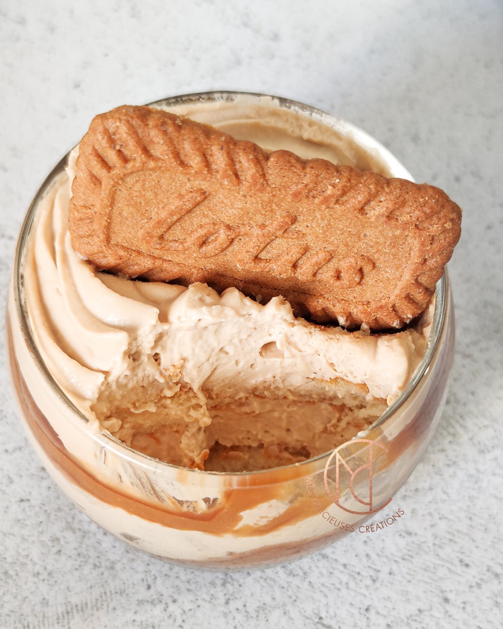 Verrine mousse Spéculoos - Mes Délicieuses Créations