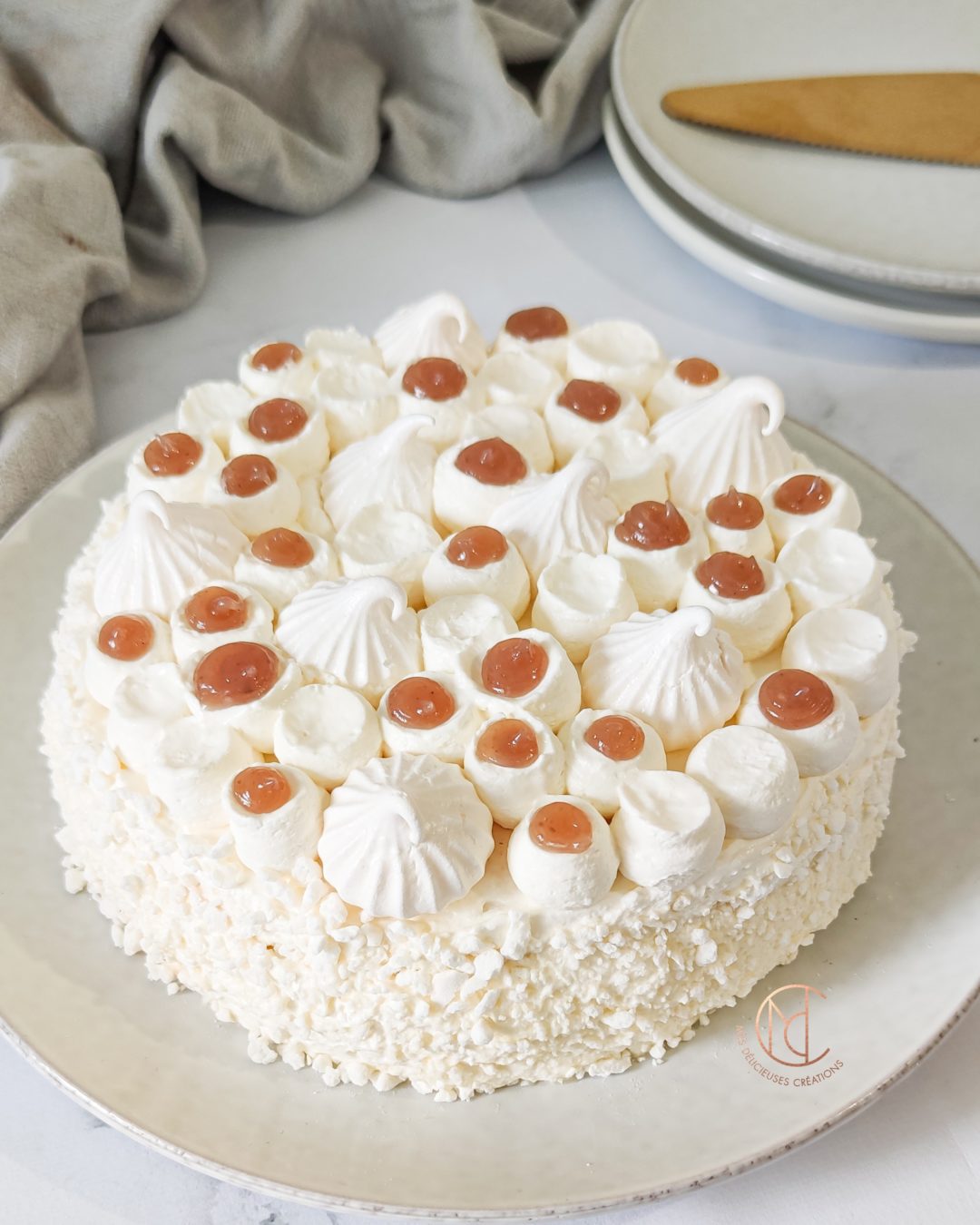 Gâteau façon montblanc - Mes Délicieuses Créations