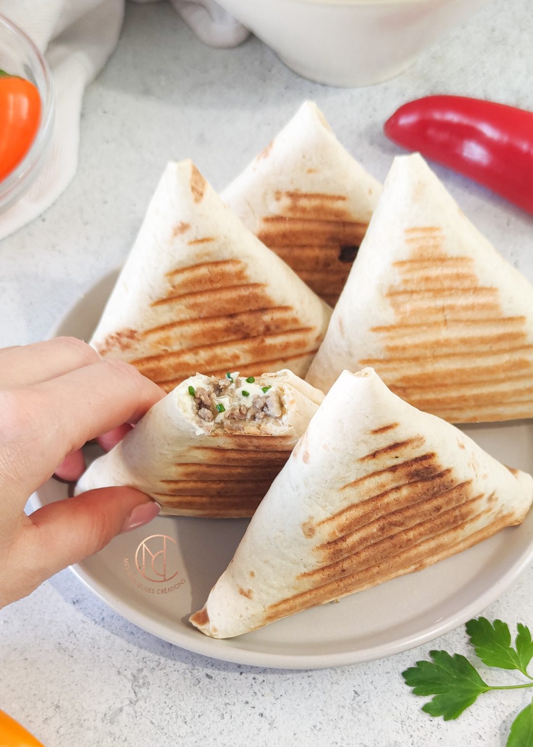 Tacos viande hachée boursin - Mes Délicieuses Créations