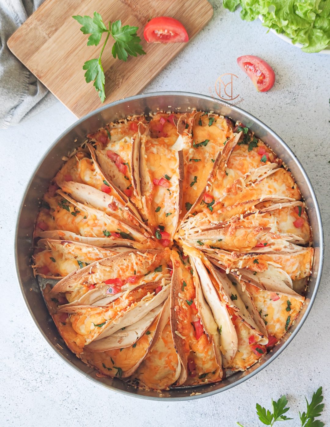 Tacos gratinés au fromage râpé - Mes Délicieuses Créations