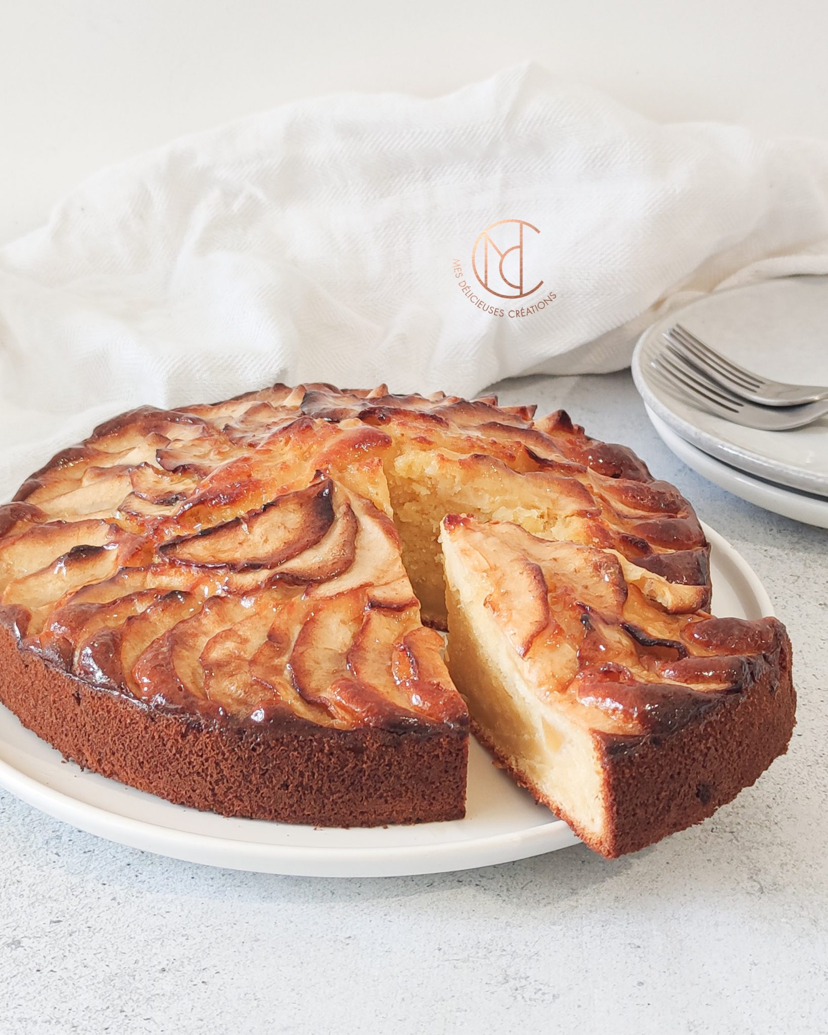 Gâteau aux pommes : idéal pour le goûter - Mes Délicieuses Créations