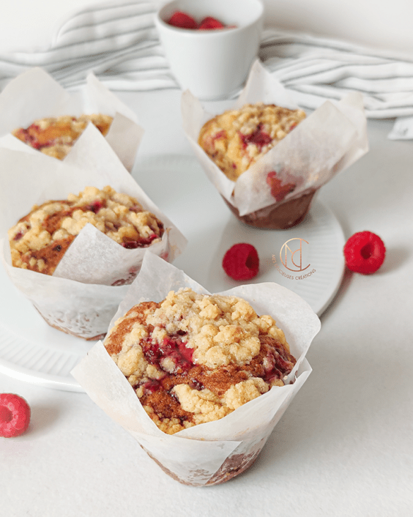 Muffins fraise framboise - Mes Délicieuses Créations