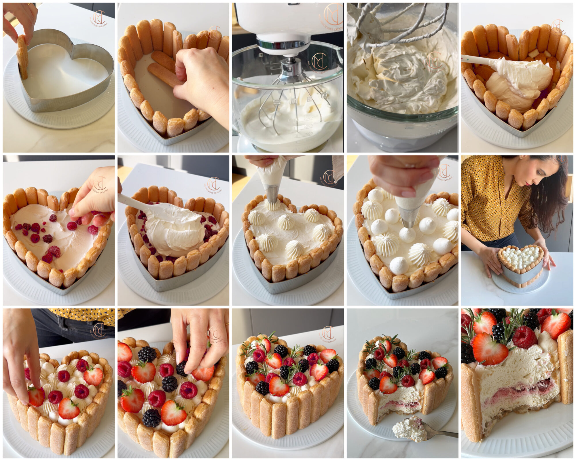 Cheesecake façon charlotte framboises - Mes Délicieuses Créations