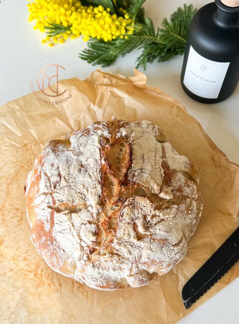 Pain express sans pétrissage la recette - Mes Délicieuses Créations