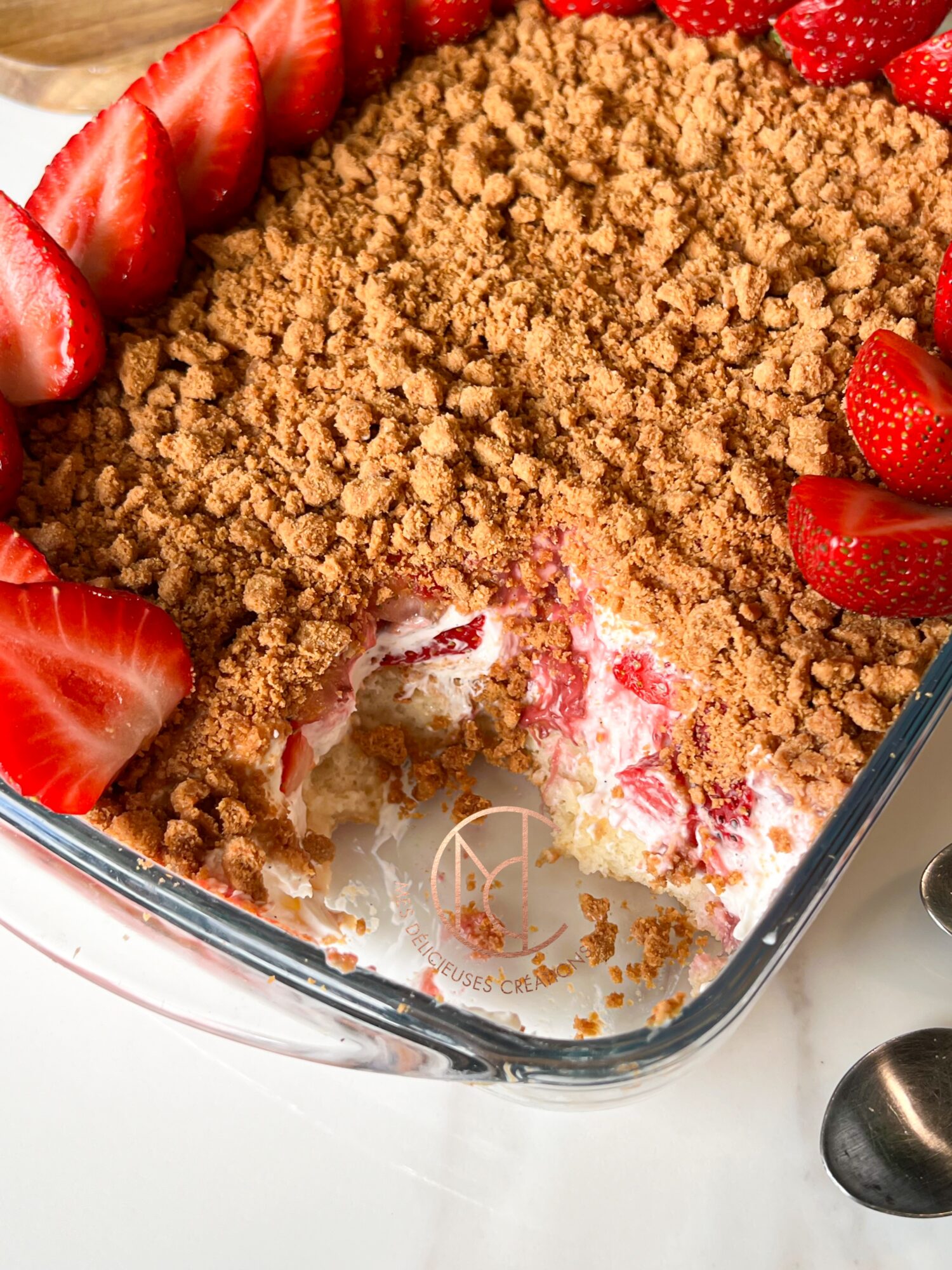 Tiramisu fraise Spéculoos - Mes Délicieuses Créations