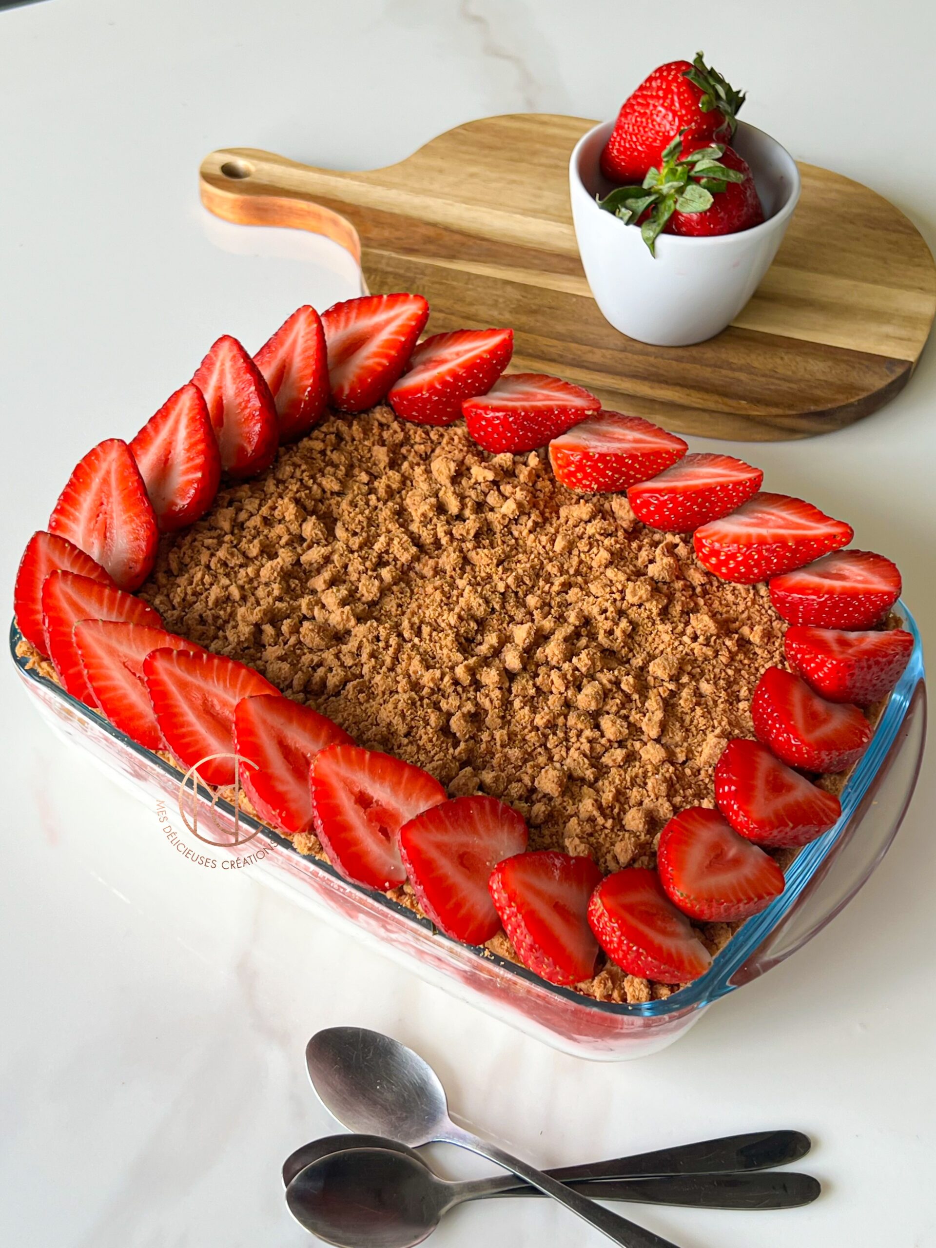 Tiramisu fraise Spéculoos - Mes Délicieuses Créations